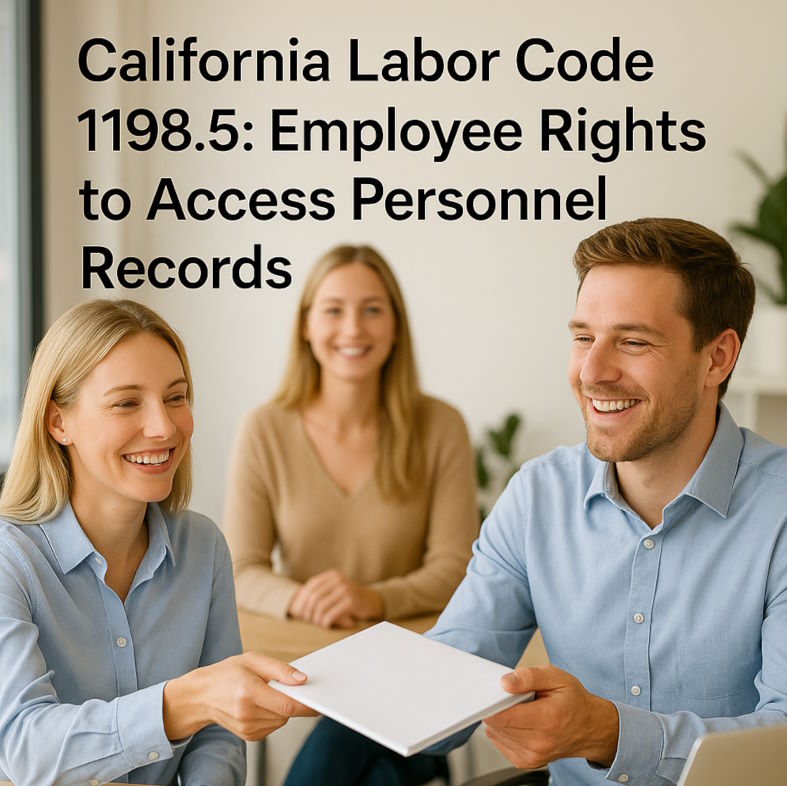 California Labor Code 1198.5: Employee Rights to Access Personnel ...
