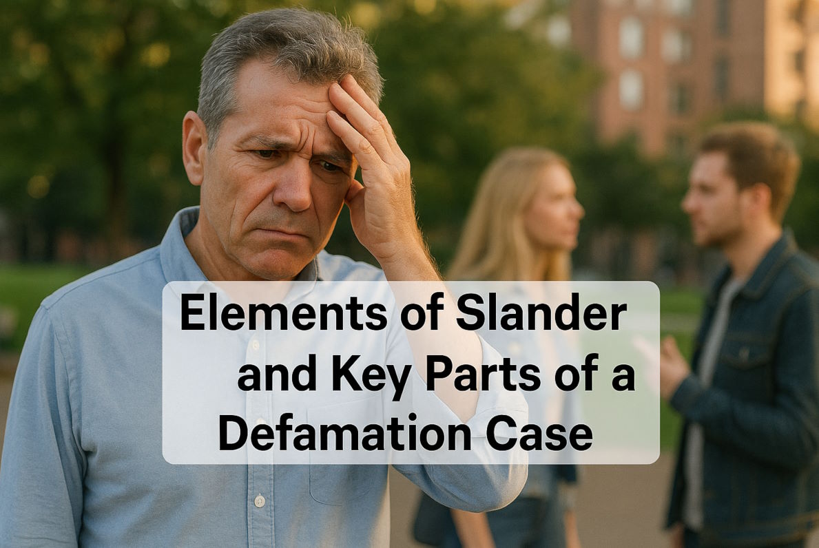 Elements of Slander and Key Parts of a Defamation Case - Nakase Law Firm