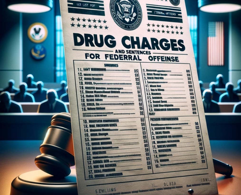 List of Drug Charges and Sentences For Federal Offense - Nakase Law Firm